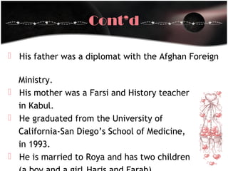 Khaled Hosseini_The Afghan Novelist | PPT