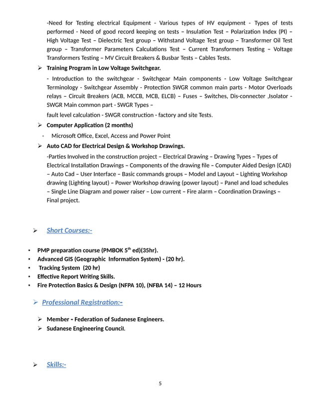 Khalid -cv_electrical_engineer (2) | PDF