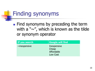 Googling the World Wide Web | PPT