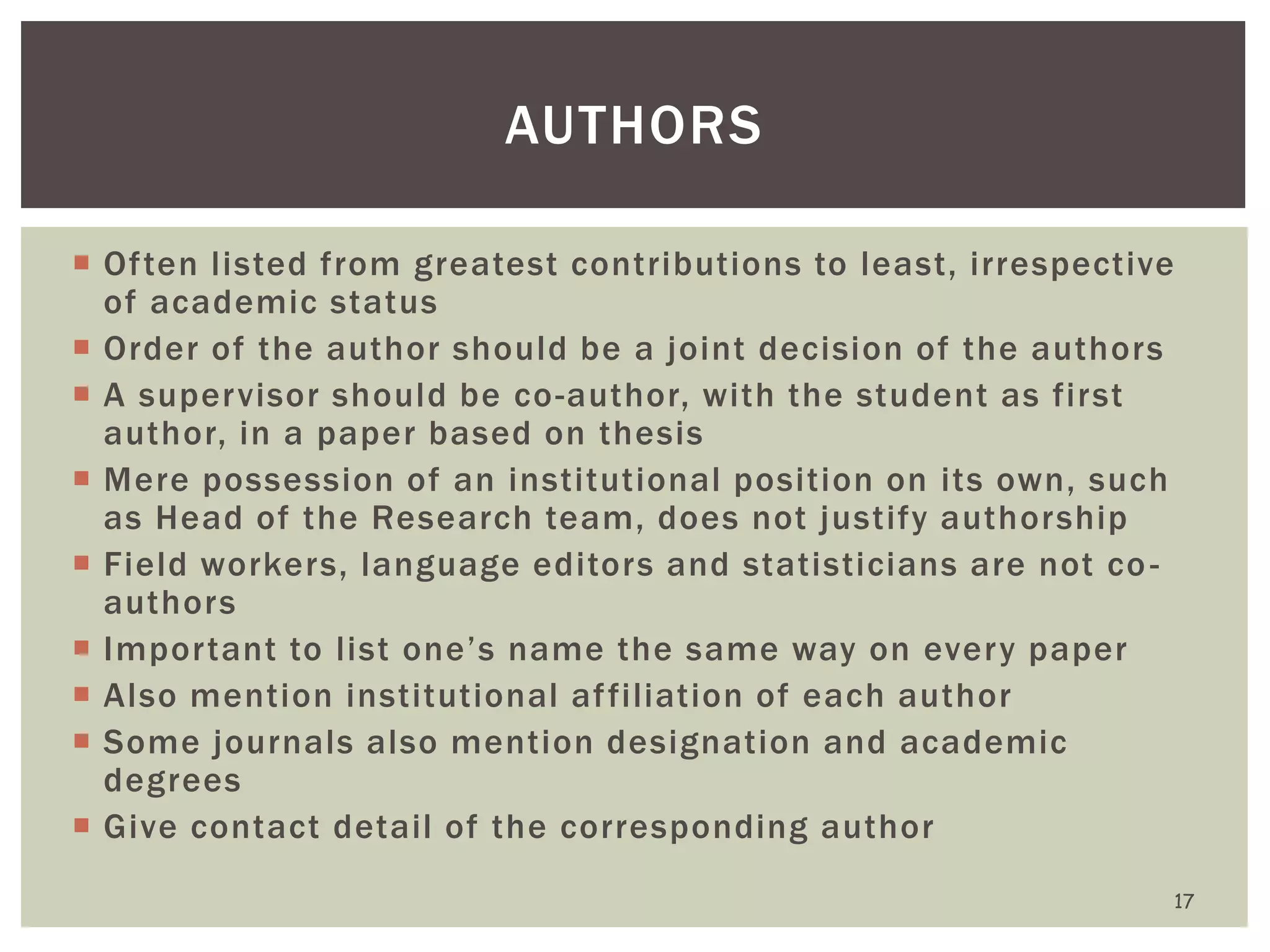 How to write a journal article | PPTX