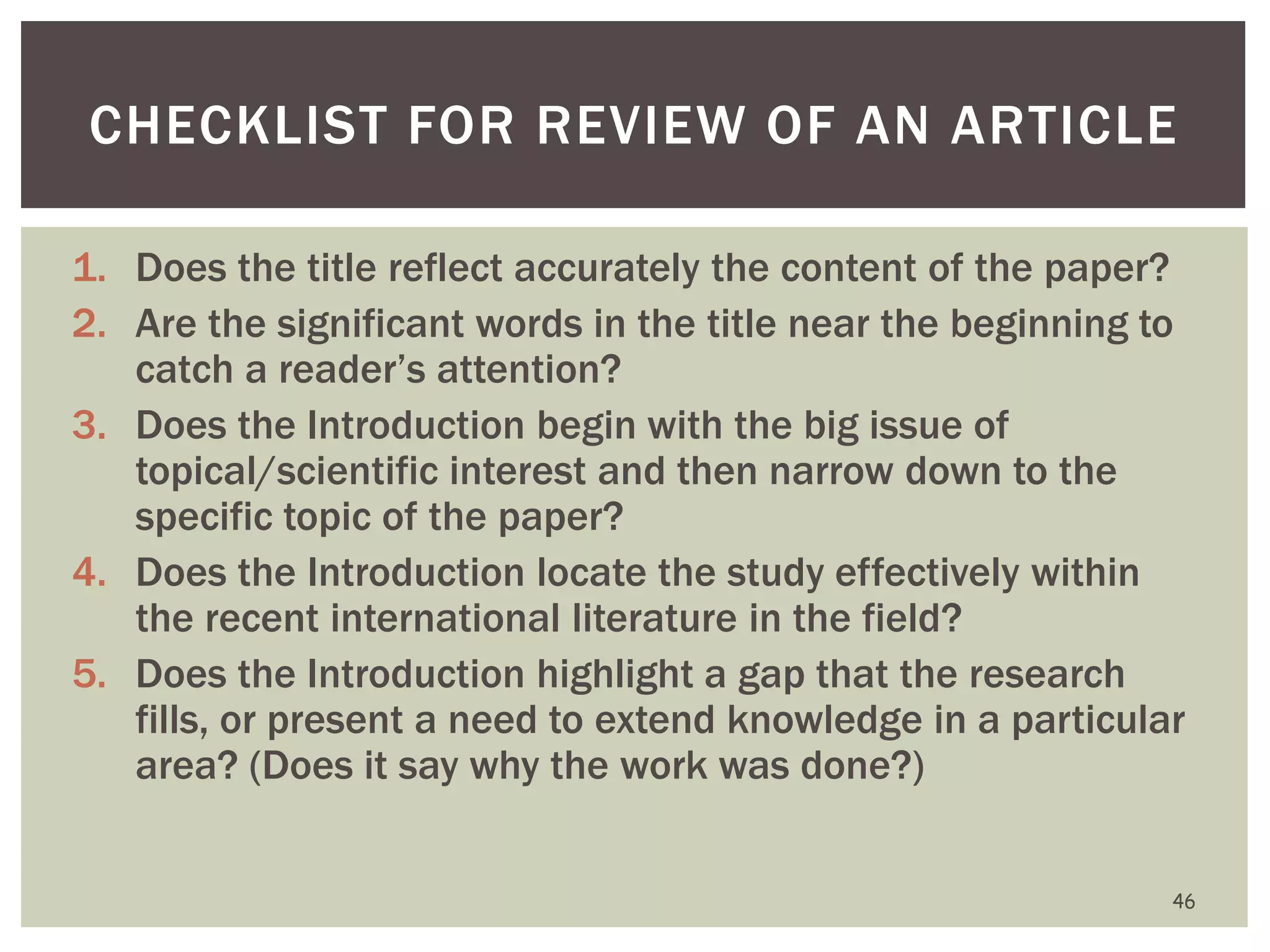 How to write a journal article | PPTX