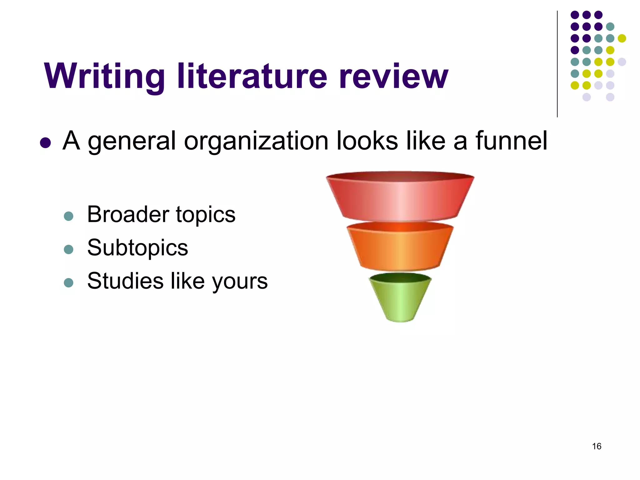 Literature review in a research proposal | PPTX