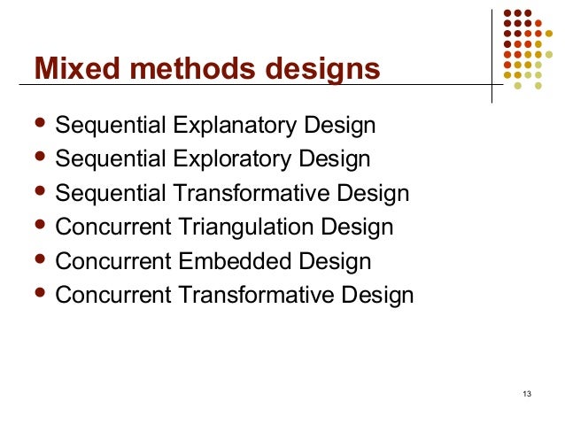 Mixed Methods Research Design