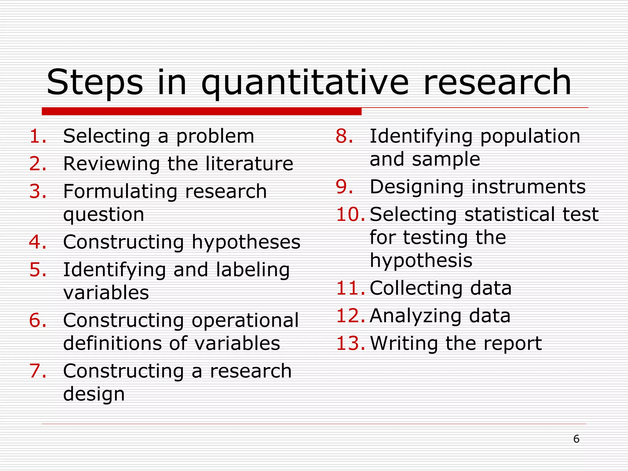 Doing quantitative research in social sciences | PPT