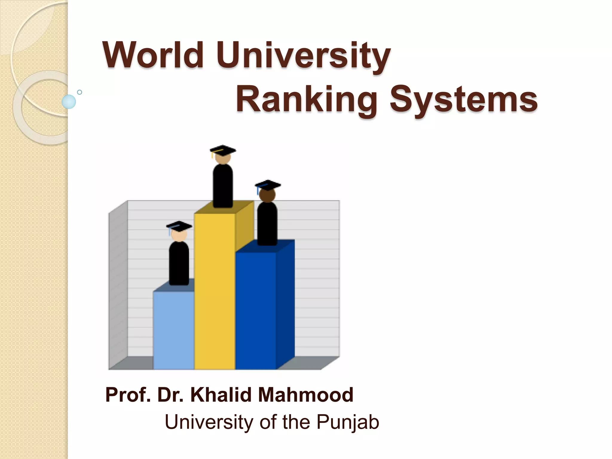 World university ranking systems | PPTX