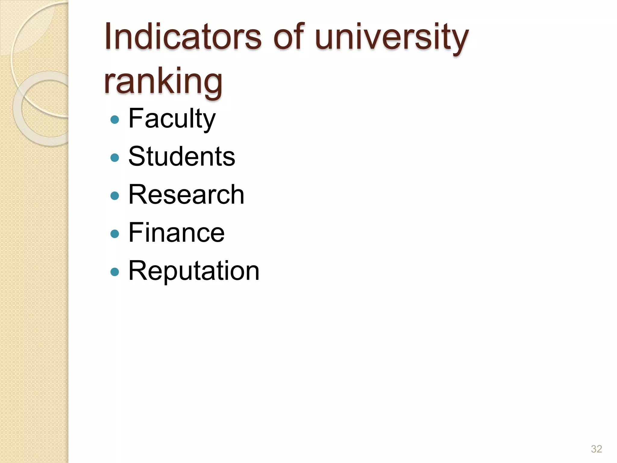 World university ranking systems | PPTX