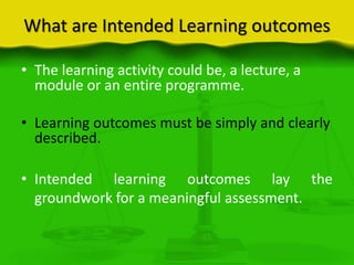 Measuring Intended Learning Outcomes | PPTX