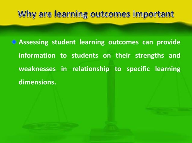Measuring Intended Learning Outcomes | PPTX | Educational Assessment ...