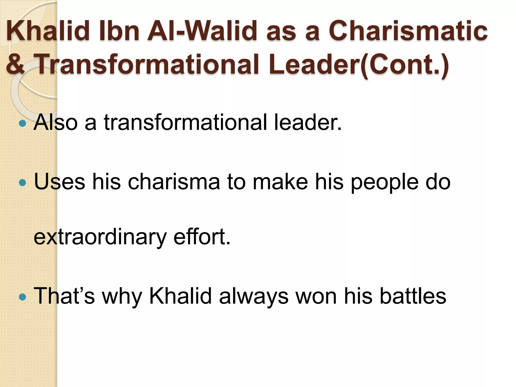 Khalid ibn al walid(r.a) | PPTX