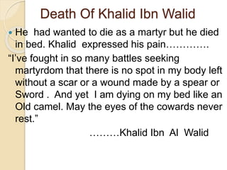 Khalid ibn al walid(r.a) | PPTX