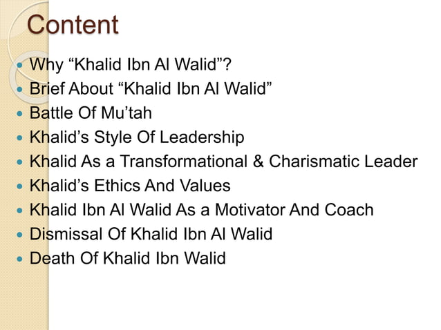 Khalid ibn al walid(r.a) | PPTX