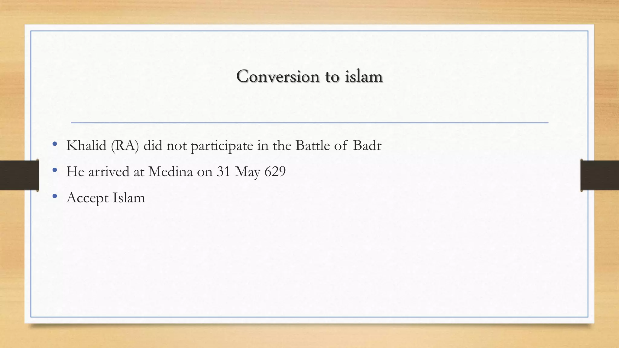 Khalid ibn walid | PPTX