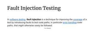 RedisConf18 - Redis Fault Injection | PPTX