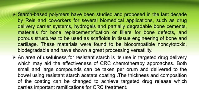Starch Based biopolymer | PPTX