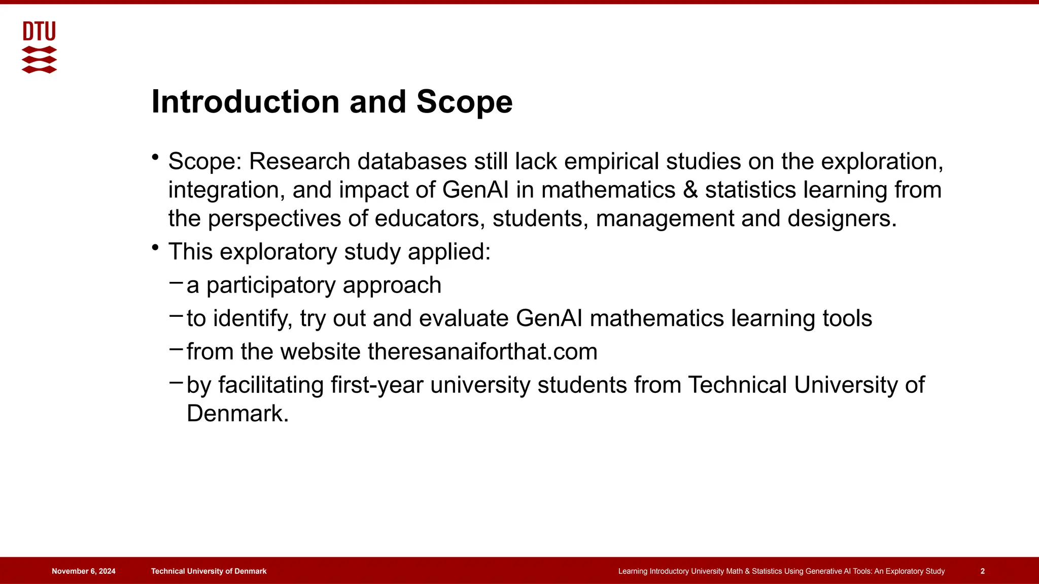 Learning Introductory University Math And Statistics Using Generative Ai Tools An Exploratory