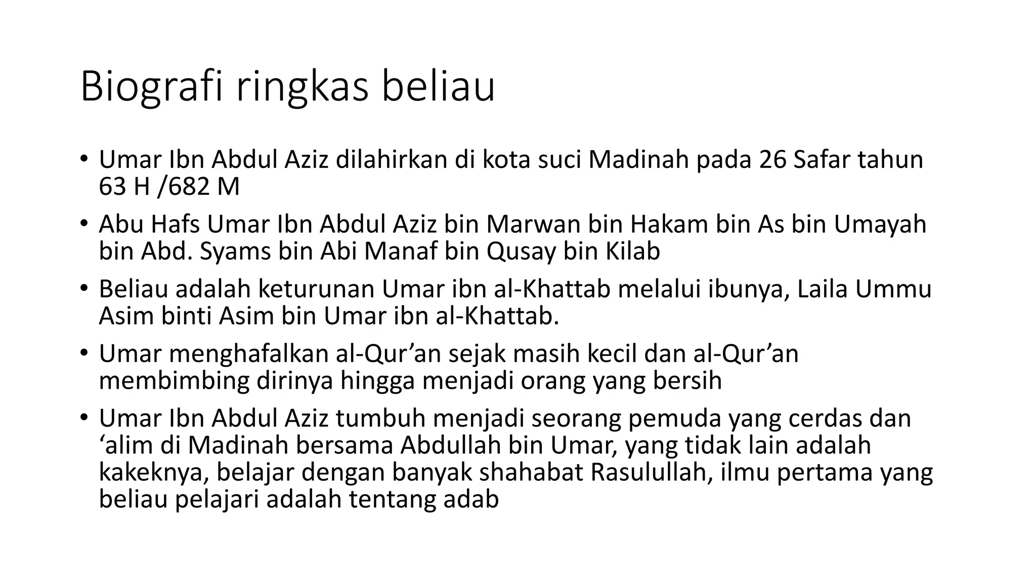 Khalifah Umar bin Abdul Aziz.pptx