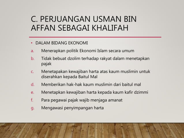 SKI Kelas 6 Khalifah usman bin affan | PPTX