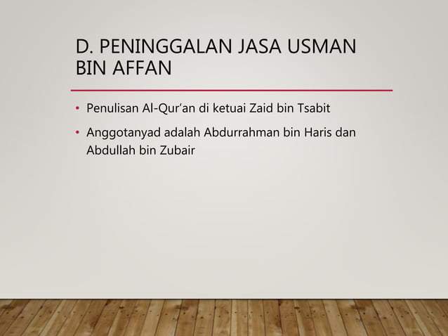 SKI Kelas 6 Khalifah usman bin affan | PPTX