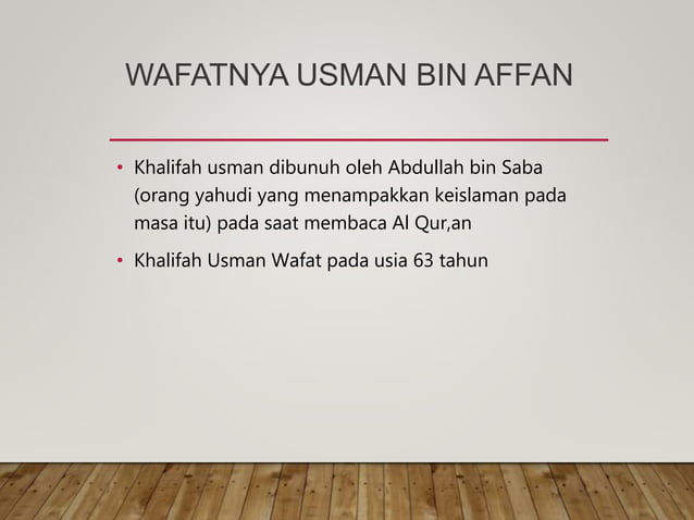 SKI Kelas 6 Khalifah usman bin affan | PPTX