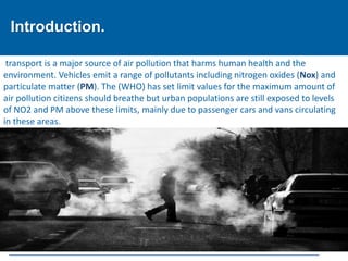 transportation air pollution "Power point" تلوث الهواء الناتج عن وسائل النقل | PPT