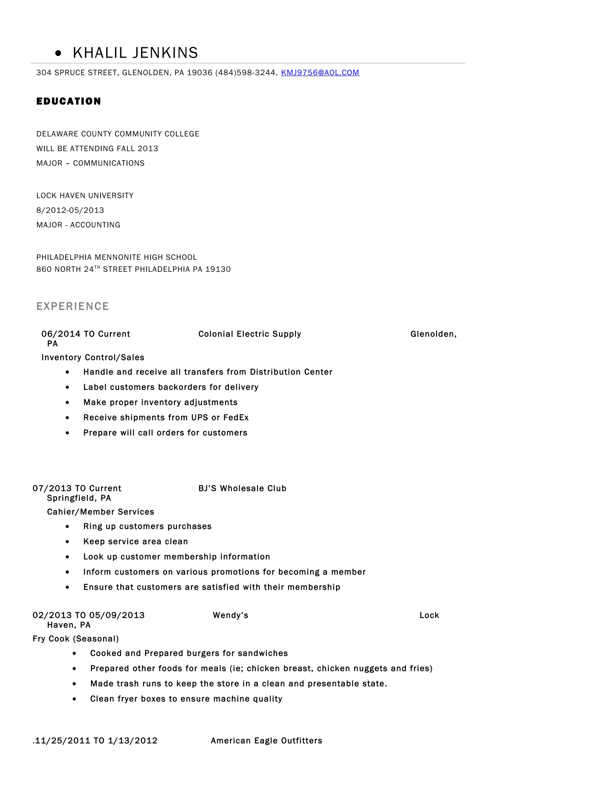 Khalil resume | PDF