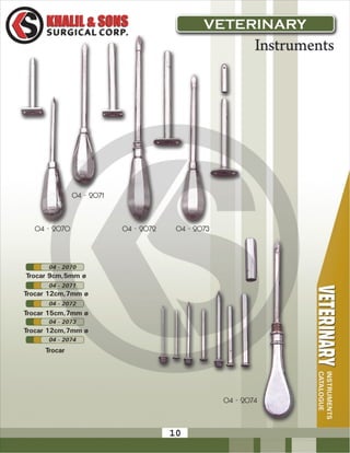Khalil & Sons Veterinary Instruments Catalogue | PDF