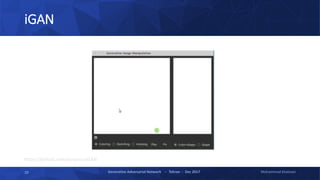 Generative Adversarial Networks - (Applications) | PPT