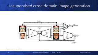 Generative Adversarial Networks - (Applications) | PPT