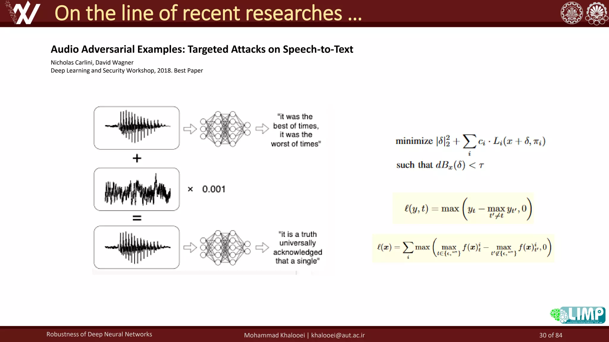 Robustness of Deep Neural Networks | PPT
