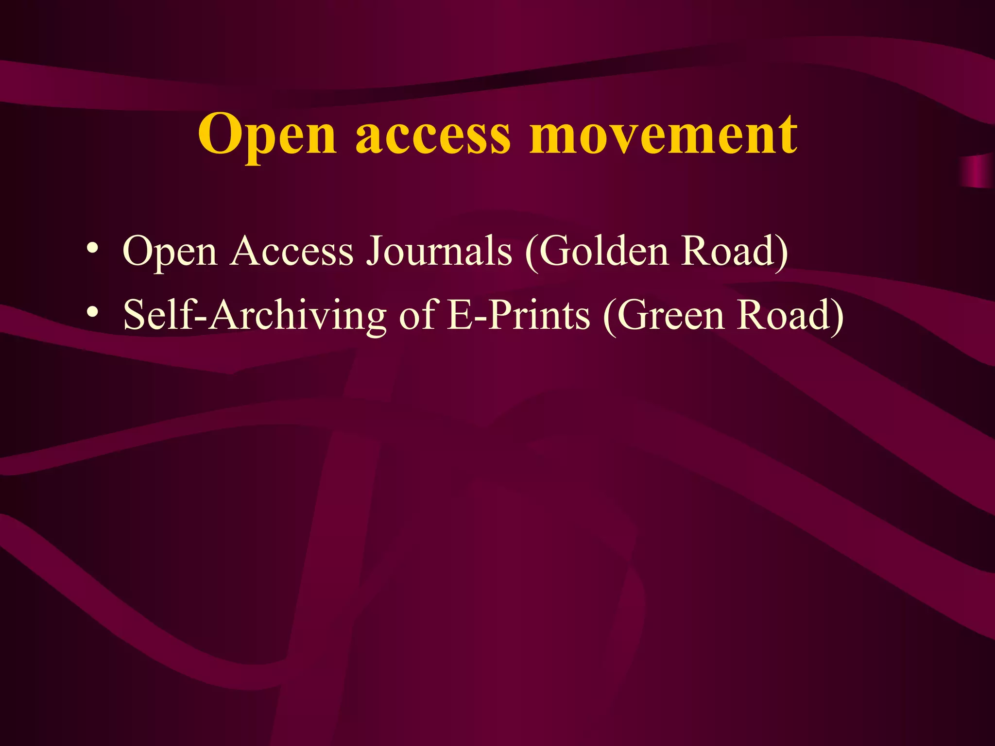 Availability of open access resources through Maharashtra university ...
