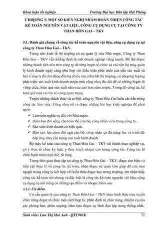 Khóa Luận Kế Toán Nguyên Vật Liệu, Công Cụ Dụng Cụ Tại Công Ty Than Hòn ...