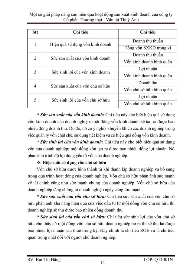 Đề Tài Khóa luận 2024 Một số giải pháp nâng cao hiệu quả hoạt động sản xuất kinh doanh tại Công ...