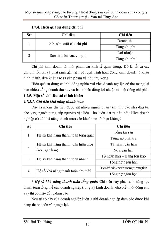 Đề Tài Khóa luận 2024 Một số giải pháp nâng cao hiệu quả hoạt động sản xuất kinh doanh tại Công ...