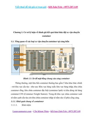 Khóa Luận Đánh Giá Kết Quả Khai Thác Vận Chuyển Containe.docx