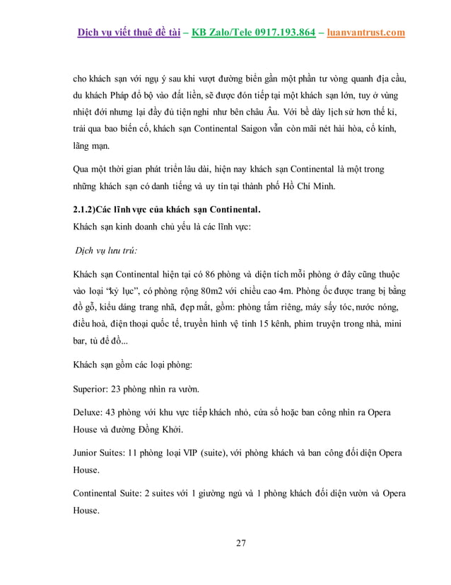 Khóa Luận Nâng Cao Chất Lượng Nguồn Nhân Lực Khách Sạn Continental.docx