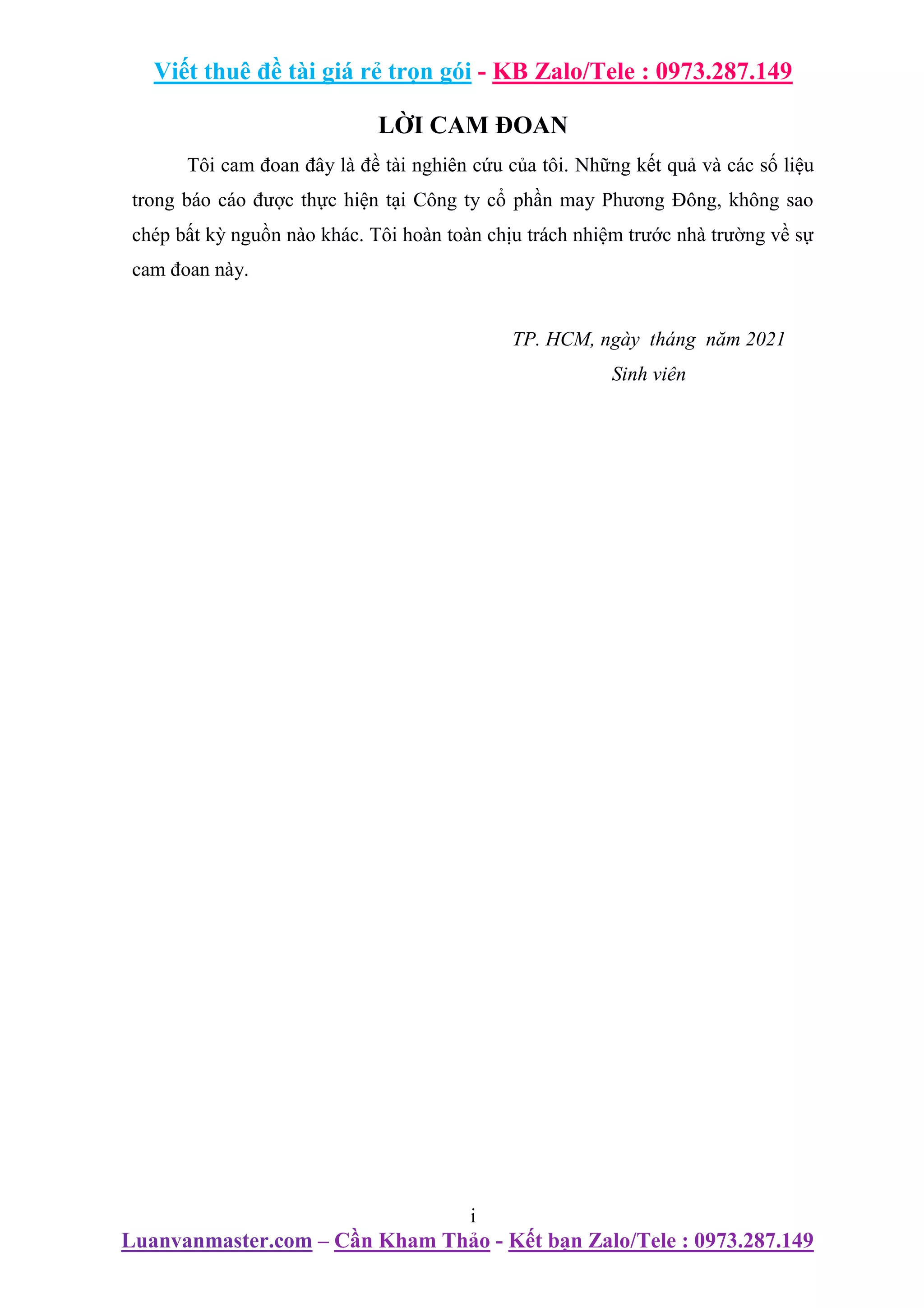 Khóa luận Phân tích hoạt động quản trị nhân lực tại công ty may Phương Đông.docx