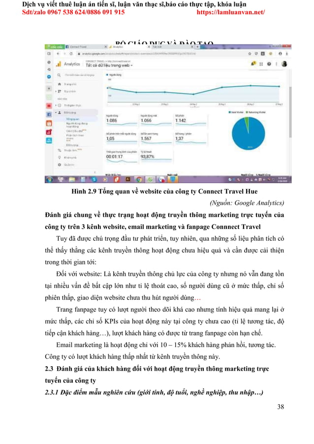 Đề Tài Khóa luận 2024 Phân tích hoạt động truyền thông marketing trực tuyến của công ty Connect ...