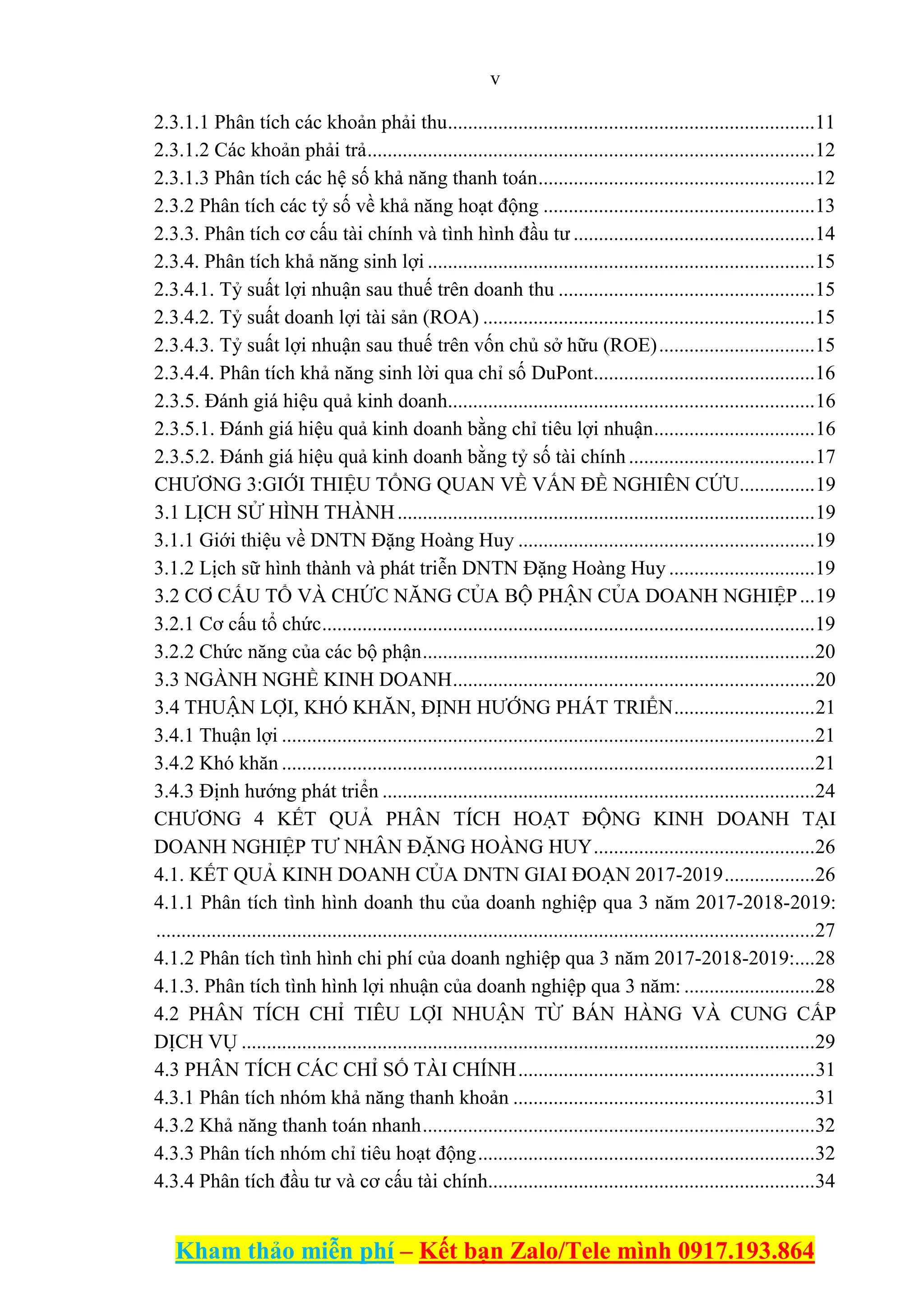 Khóa luận phân tích kết quả hoạt động kinh doanh của doanh nghiệp tư nhân đặng hoàng huy.docx