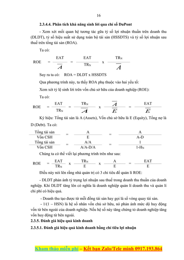 Khóa luận phân tích kết quả hoạt động kinh doanh của doanh nghiệp tư nhân đặng hoàng huy.docx