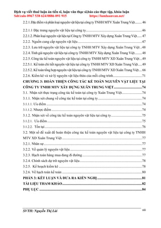 Đề Tài Khóa luận 2024 Thực trạng công tác kế toán nguyên vật liệu tại ...