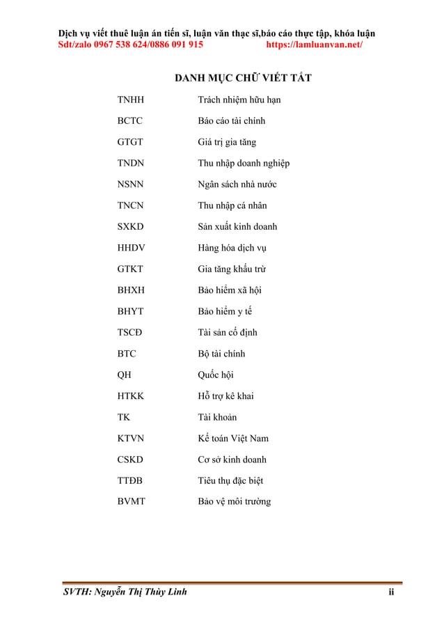 Đề Tài Khóa luận 2024 Thực trạng công tác kế toán thuế GTGT và thuế TNDN tại Công ty TNHH Thương ...