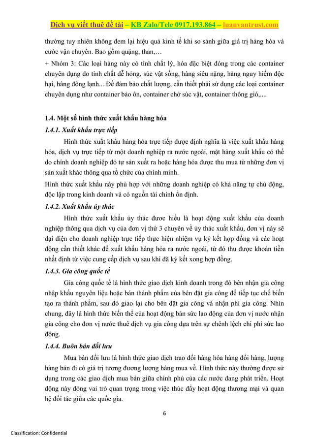 Khóa luận Thực trạng hoạt động xuất khẩu hàng hóa bằng đường biển bằng container và giải pháp ...