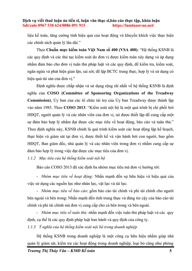 Đề Tài Khóa luận 2024 Tìm hiểu hệ thống kiểm soát nội bộ chu trình bán hàng – thu tiền tại công ...