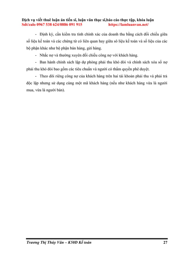 Đề Tài Khóa luận 2024 Tìm hiểu hệ thống kiểm soát nội bộ chu trình bán hàng – thu tiền tại công ...