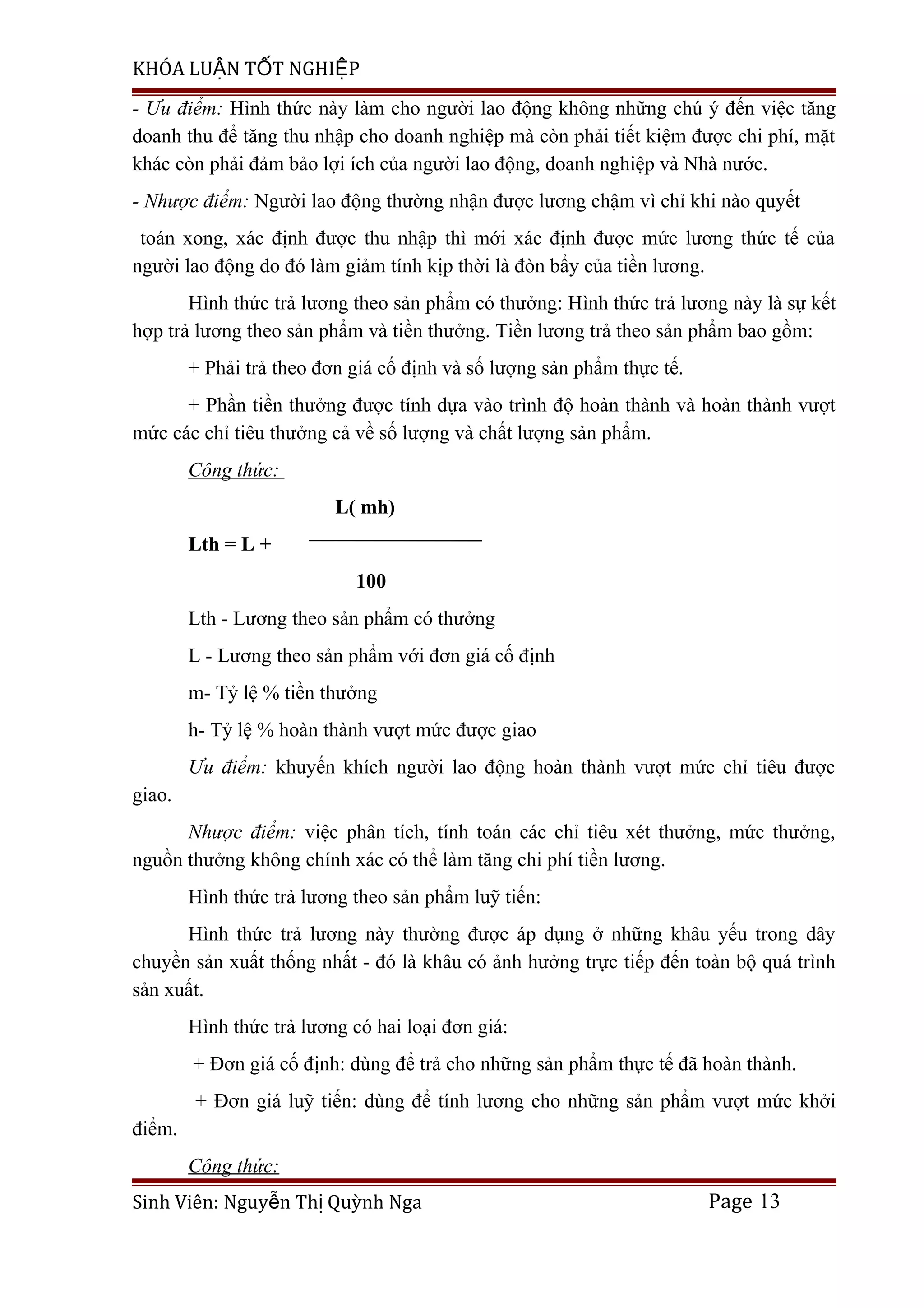 Khóa luận tốt nghiệp kế toán tiền lương và các khoản trích theo lương | DOC