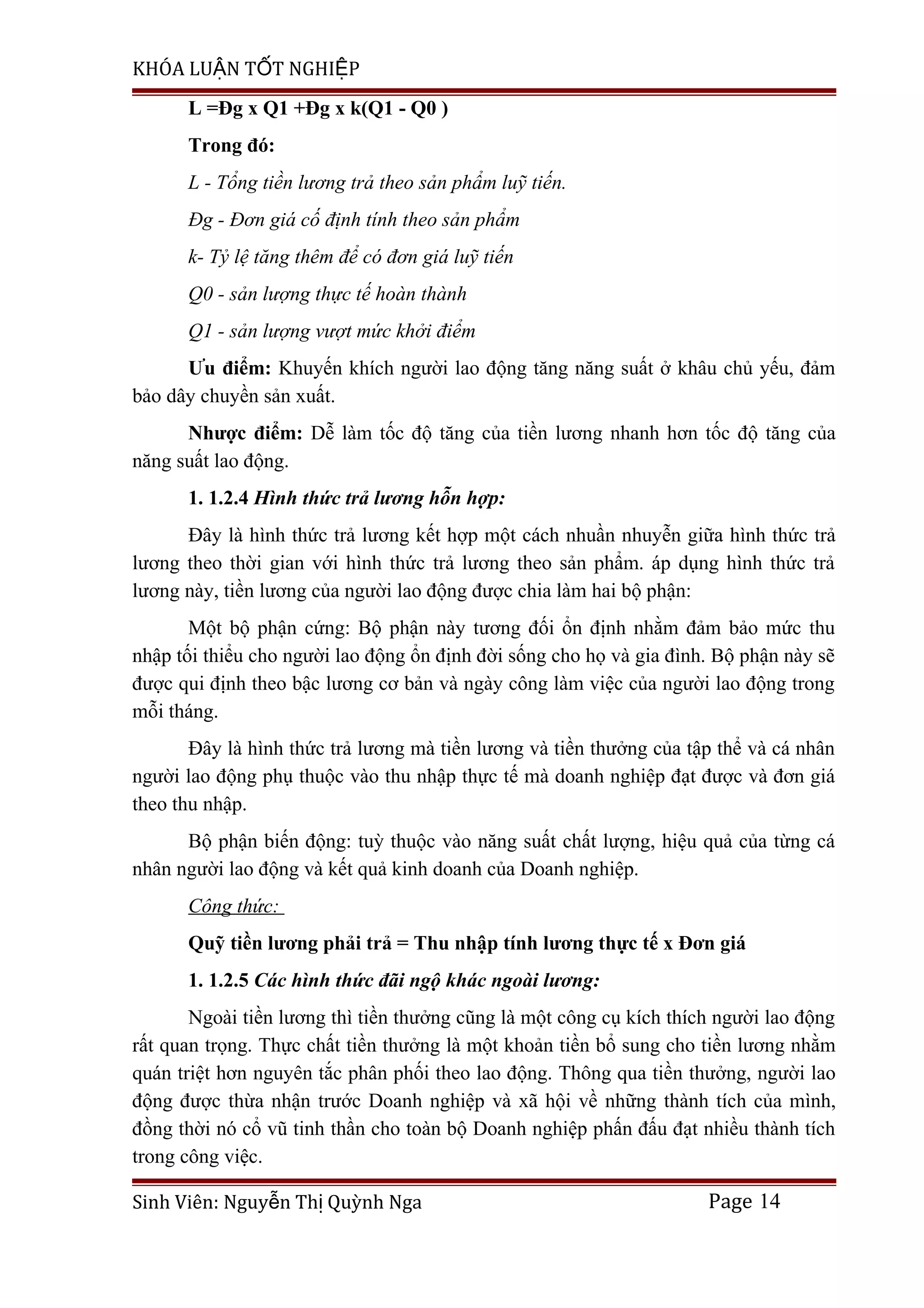 Khóa luận tốt nghiệp kế toán tiền lương và các khoản trích theo lương | DOC