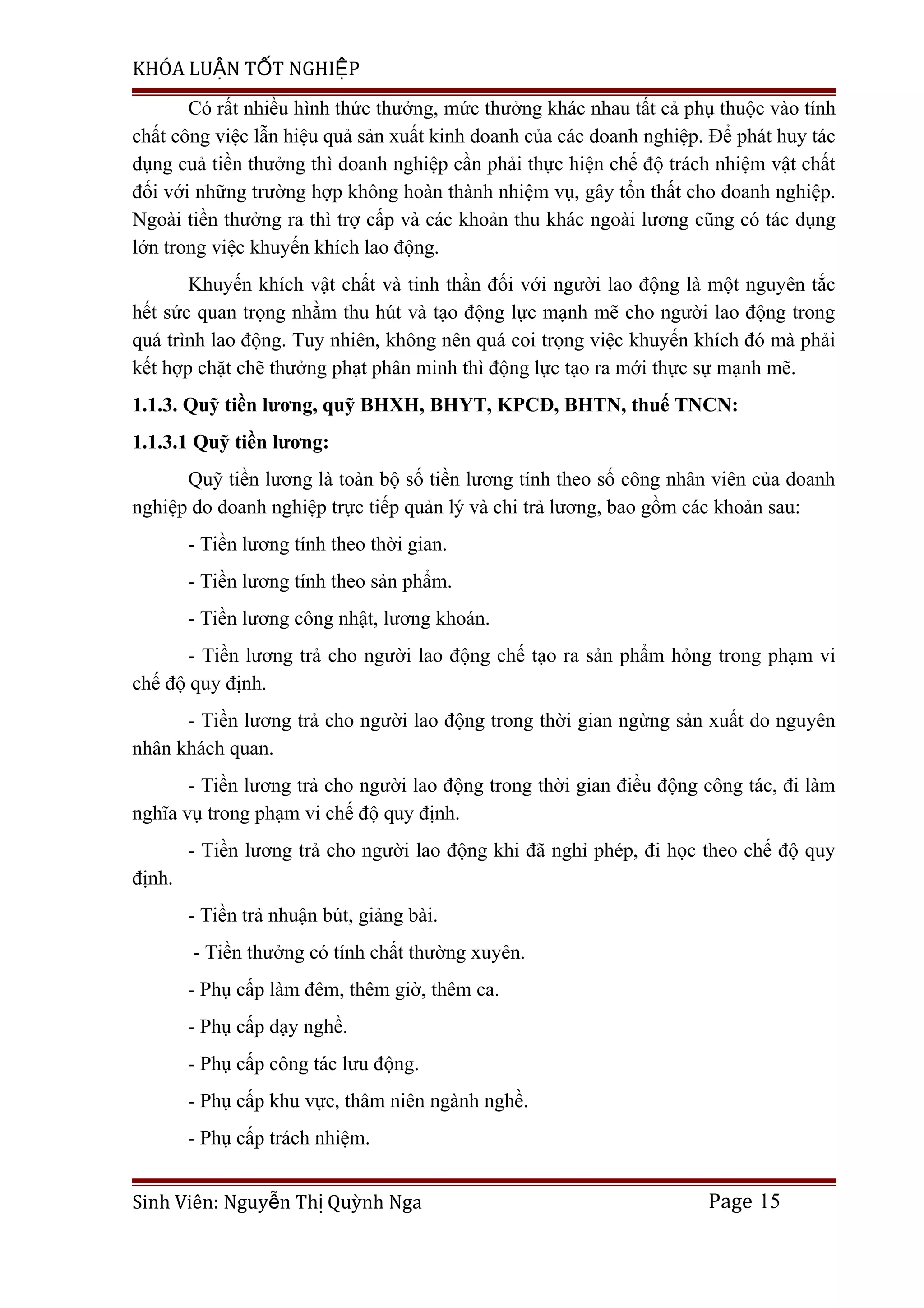 Khóa luận tốt nghiệp kế toán tiền lương và các khoản trích theo lương | DOC