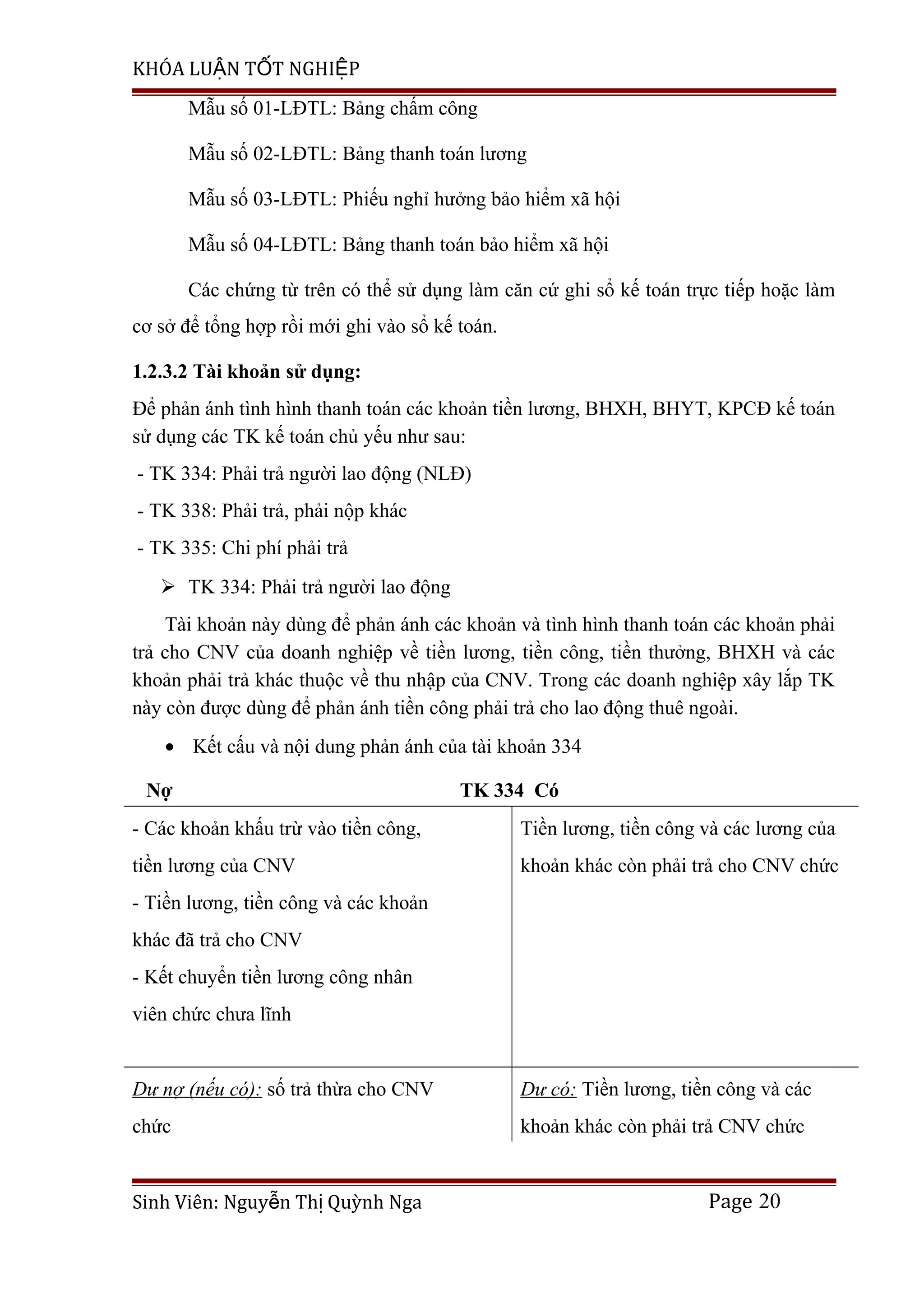 Khóa luận tốt nghiệp kế toán tiền lương và các khoản trích theo lương | DOC
