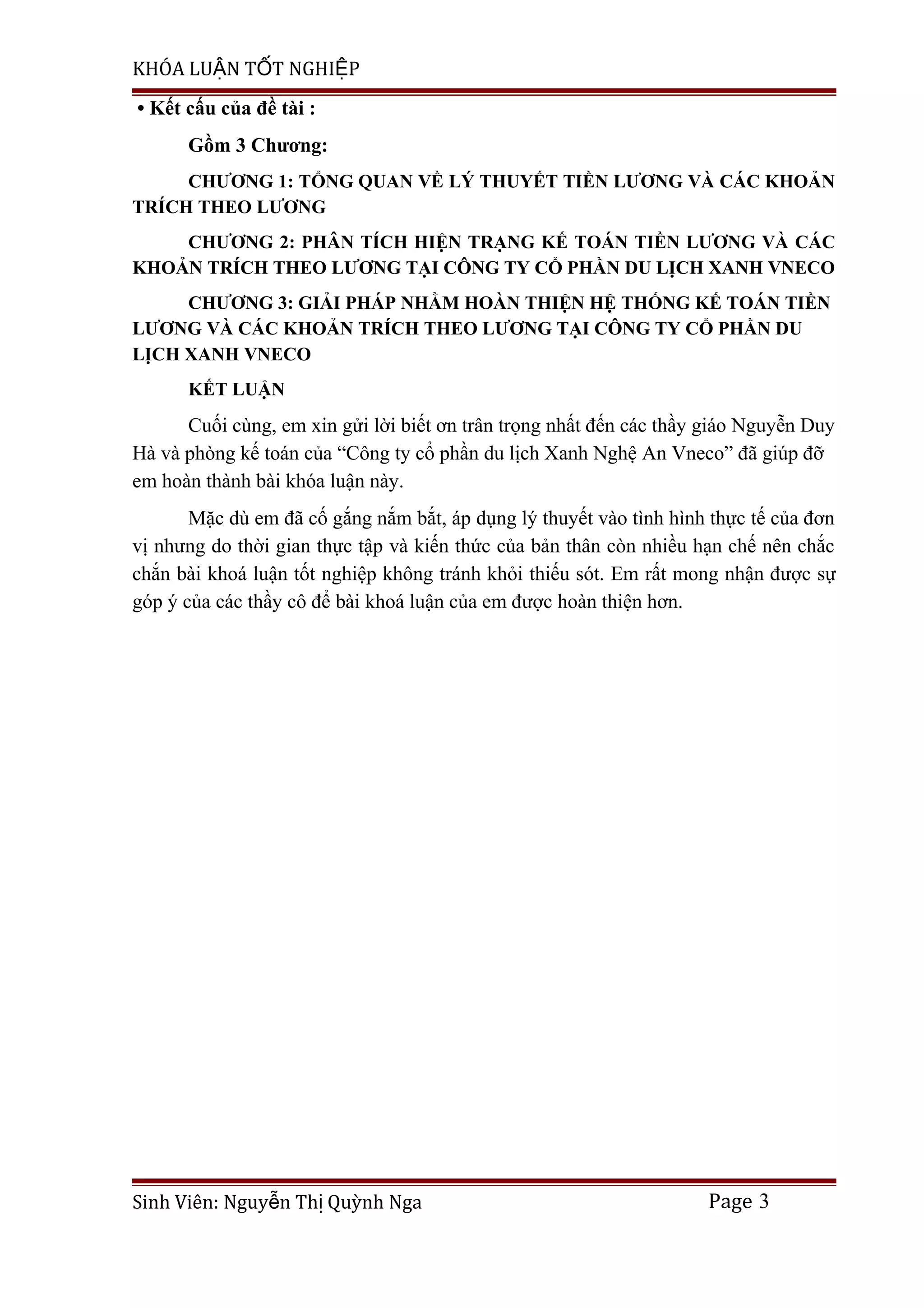 Khóa luận tốt nghiệp kế toán tiền lương và các khoản trích theo lương | DOC
