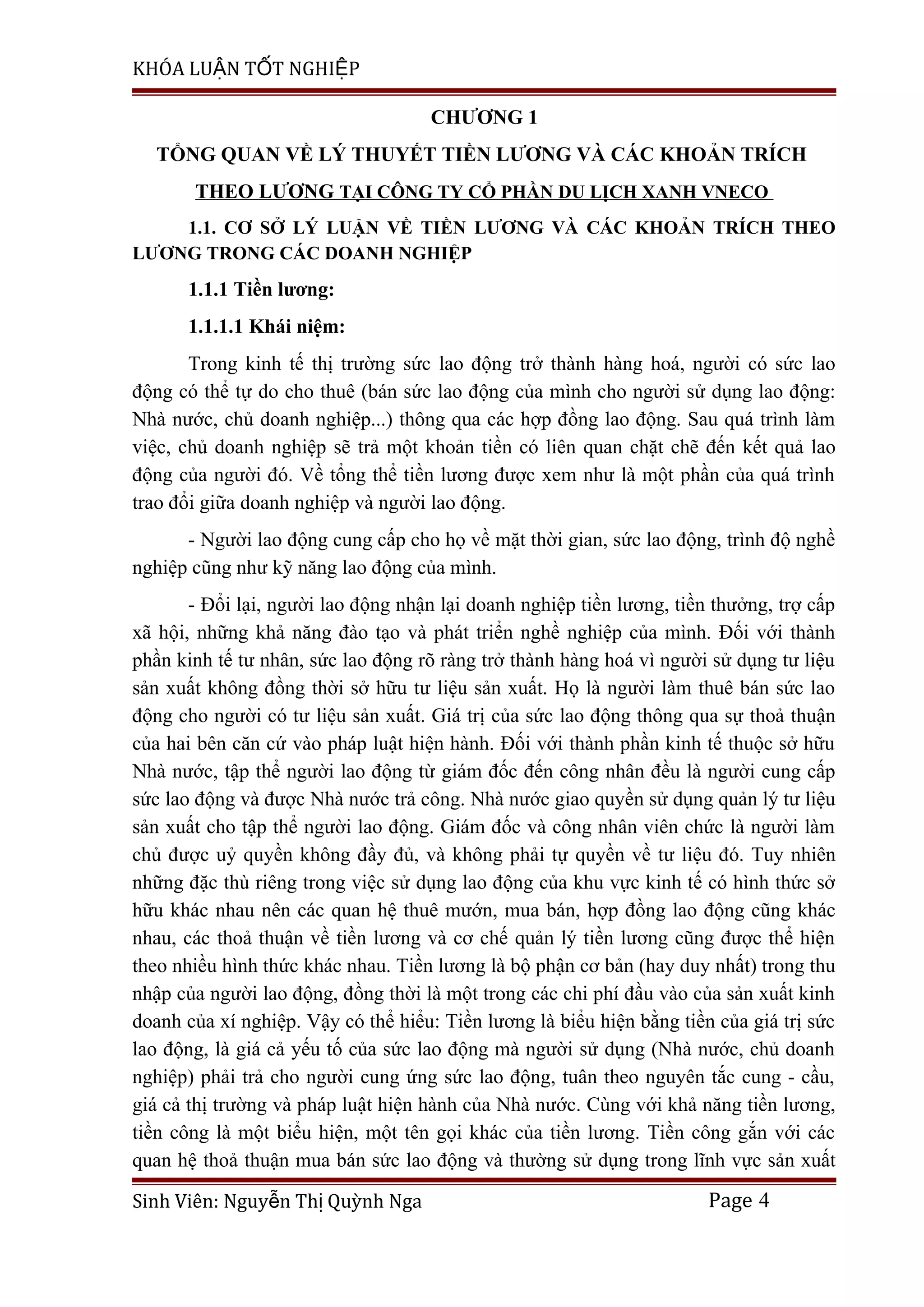 Khóa luận tốt nghiệp kế toán tiền lương và các khoản trích theo lương | DOC